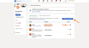Linkedin beheerder toevoegen | Super Admin instellingen | Fellow
